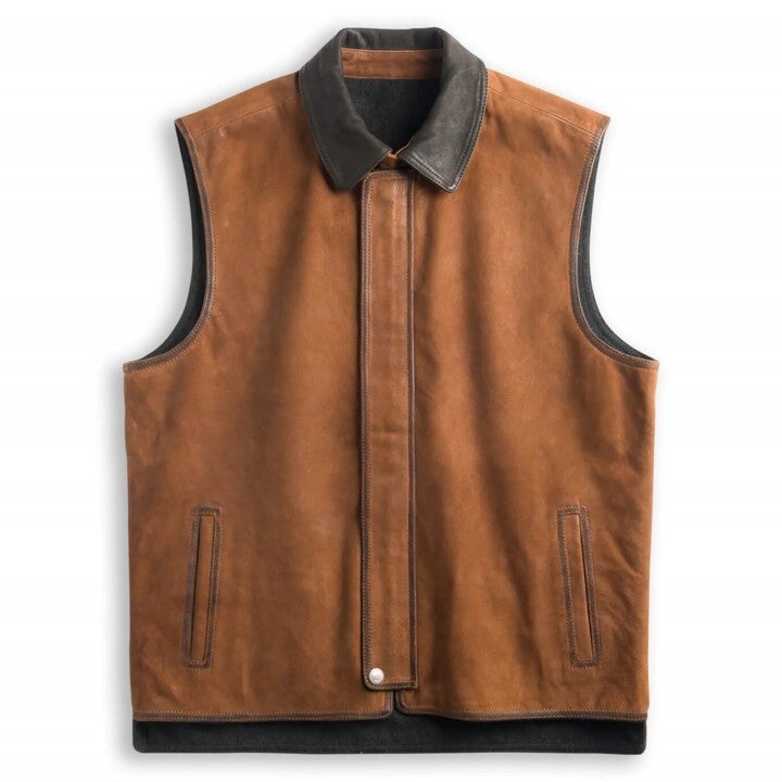 Madison Creek Memphis Goat Nubuck & Wool Lightweight Reversible Vest ... Madison Creek Memphis Goat Nubuck & Wool Lightweight Reversible Vest ...
